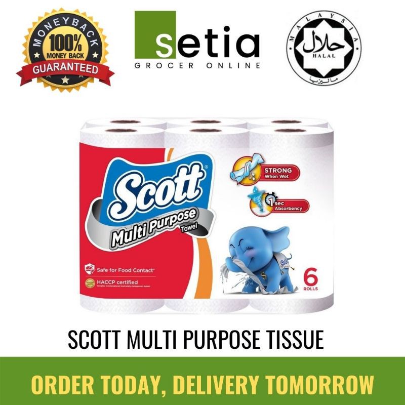 Scott Multi Purpose Towel 6*55s | Shopee Malaysia