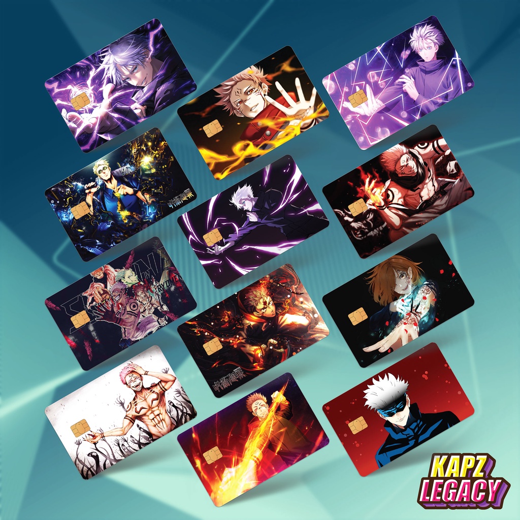 KapzLegacy Jujutsu Kaisen ATM Bank Sticker Card Cover Access Touch n Go ...