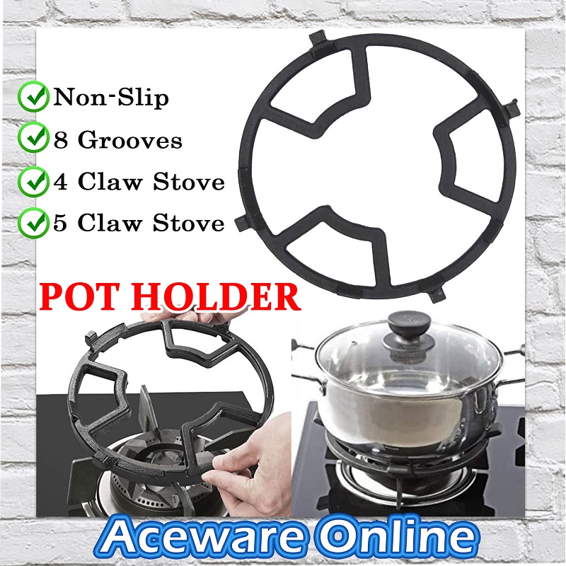 Cast Iron 8 Grooves Ring Reducer Gather Fire Energy Saving Anti-Slip ...