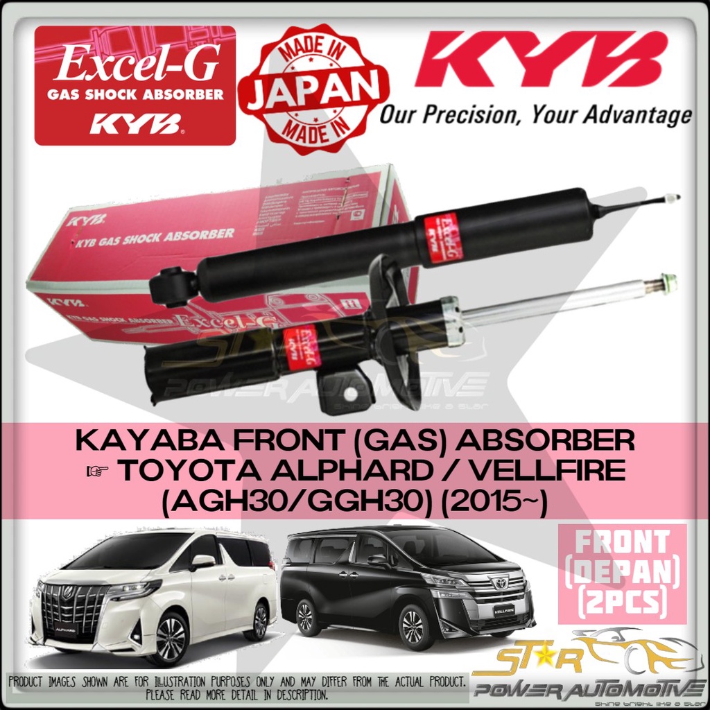 KAYABA KYB JAPAN EXCEL G Toyota Alphard Vellfire AGH30 GGH30 (2015~) Gas Shock Strut Absorber ...