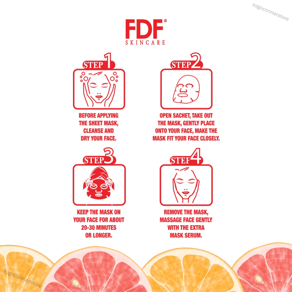 ezgoconnerstore Fdf Skincare Charcoal Sheet Masque 10pcs With Free ...