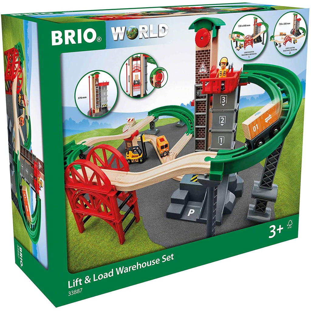 [Preorder] Brio World - 33887 Lift & Load Warehouse Set | Shopee Malaysia