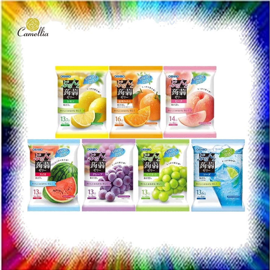 (Import from Japan)Orihiro Konjac Jelly Grape/Peach/Muscat/Mandarin ...