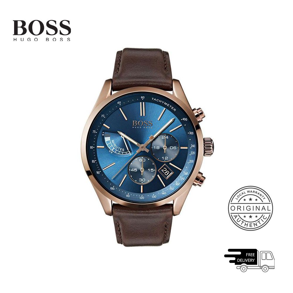Boss Grand Prix Blue Men's Watch 1513604 | Shopee Malaysia