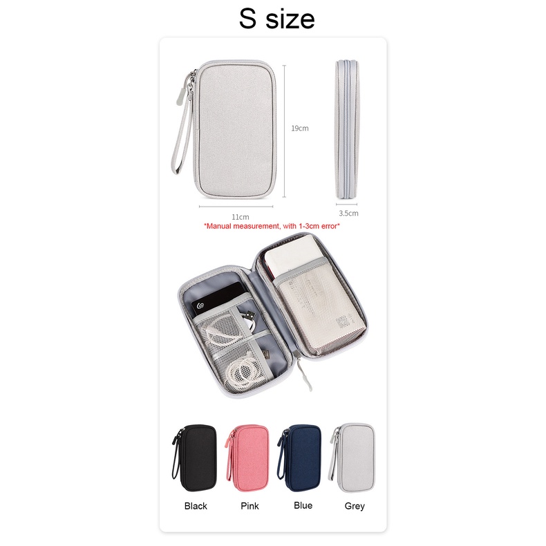 Polyester Power Bank Pouch Storage Bag Mini Durable Travel Protective ...