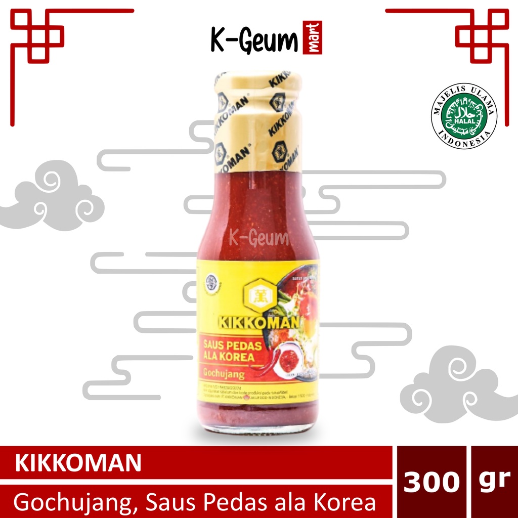 Kikkoman Gochujang Sauce | Halal Korean Spicy Sauce 300 grams | Shopee ...