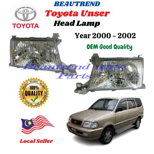 Toyota Unser Head Lamp Head Light Year 2000 2001 2002 Lampu Besar Depan ...