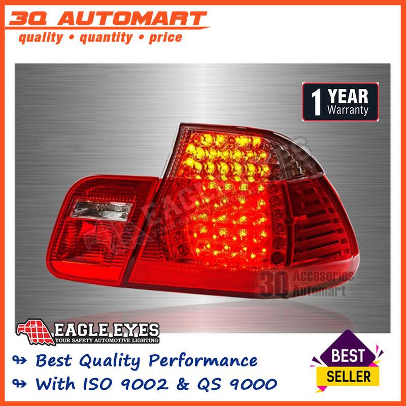 Eagle Eyes BMW E46 2D Tail Lamp & Back Lamp Led Red & Clear For 99-03 ...