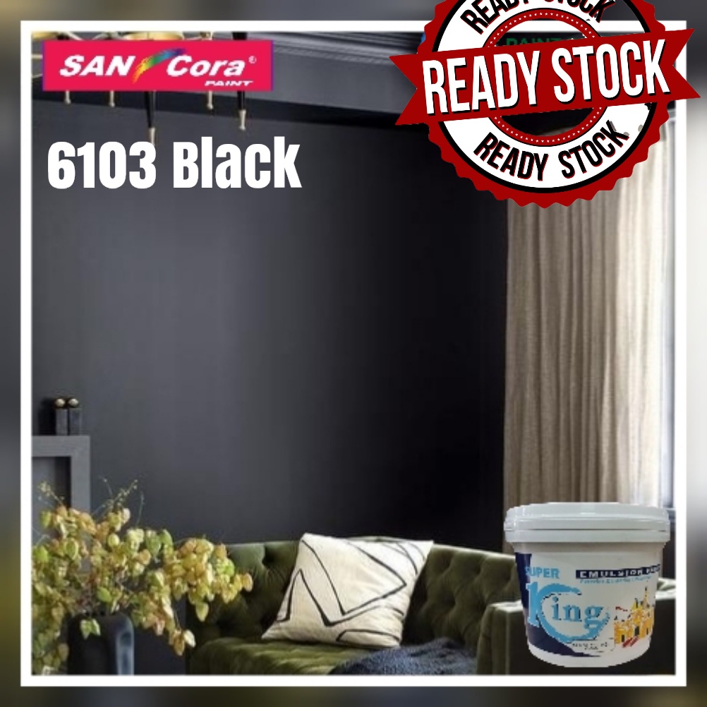 BLACK 6103 ( 7L ) SUPERKING QUALITY EMULSION PAINT MATT FINISH / CAT ...