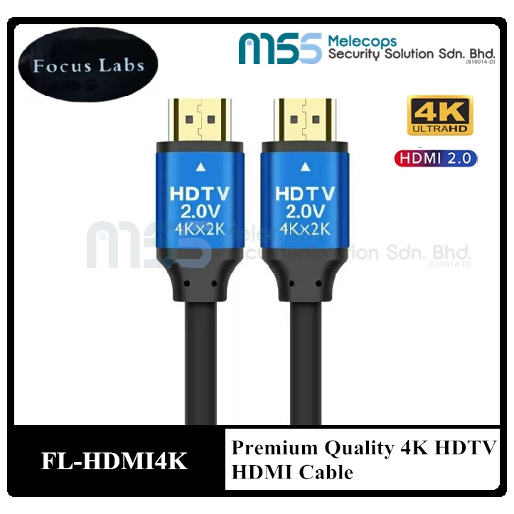 FOCUS LAB Premium High Speed 4K HDTV HDMI Cable (FL-HDMI4K-1.5M/3M/5M ...