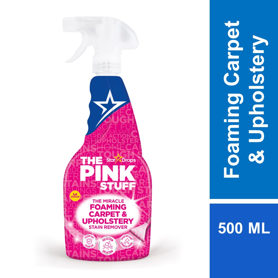 The Pink Stuff The Miracle Foaming Carpet & Upholstery Stain Remover ...
