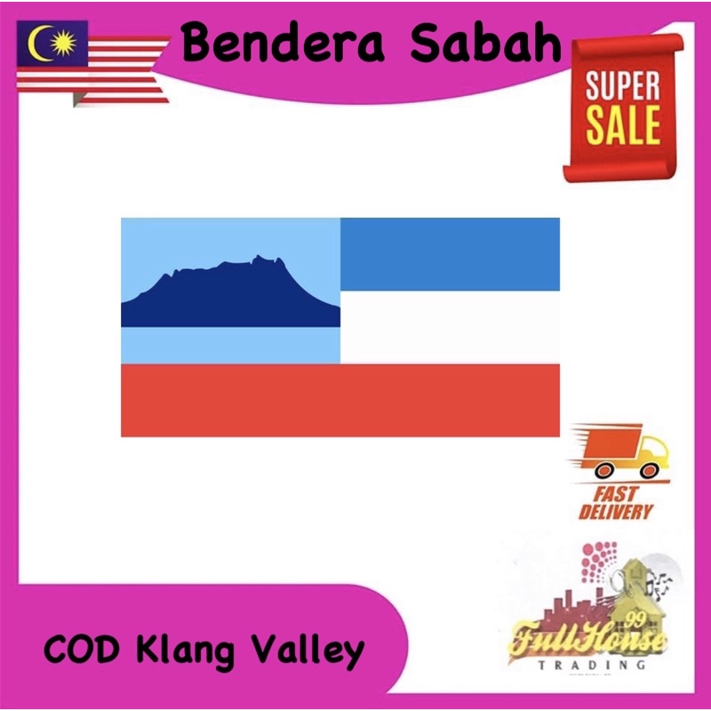 Bendera Sabah : 3’x6’ | Shopee Malaysia