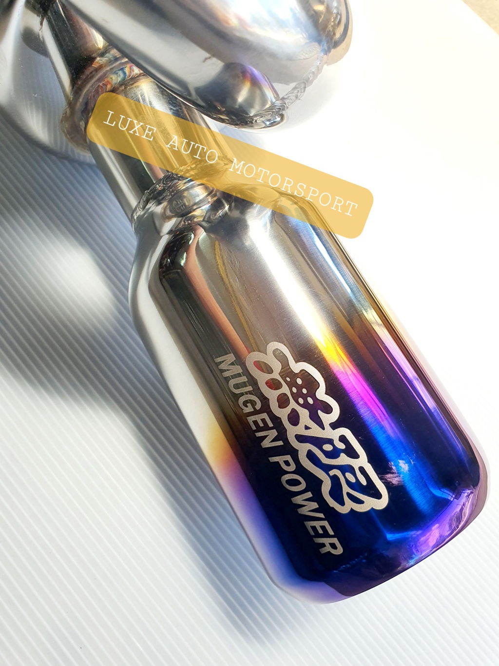 Exhaust MUGEN Twin Loop SFlow Stainless Steel Ekzos(Titanium) | Shopee ...