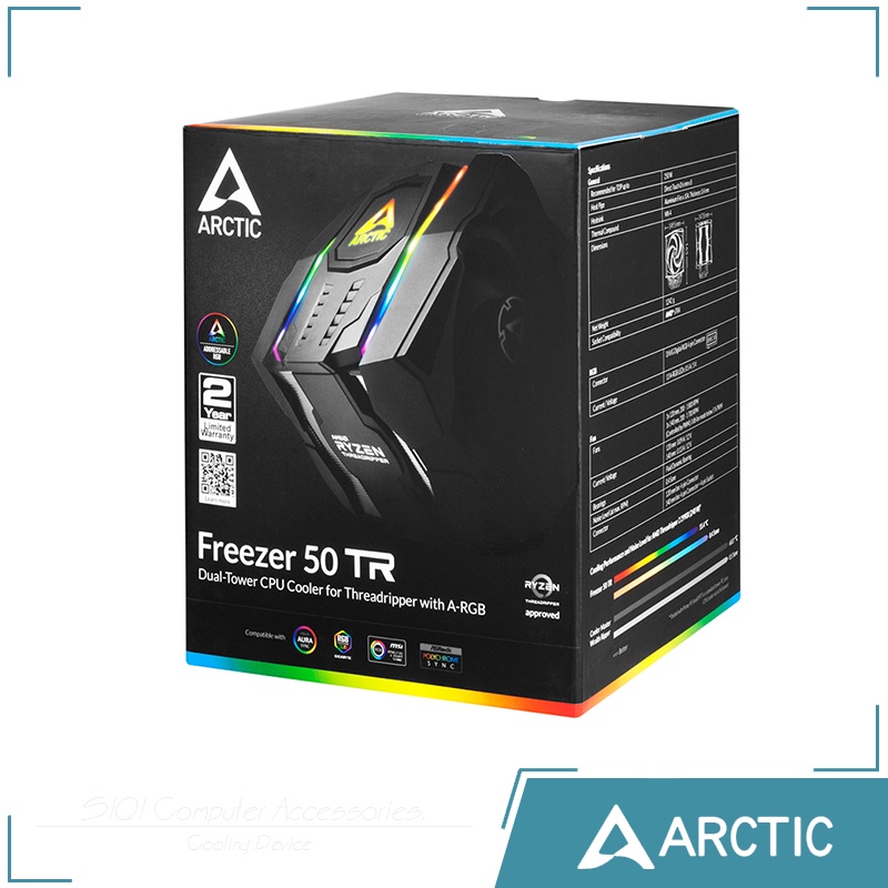 Arctic Freezer 50 TR dual tower chassis CPU cooler TR4 dedicated x399 ...
