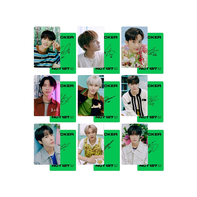 Kpop NCT127 STICKER PVC Clear Photocard New Album Photograph Cards ...