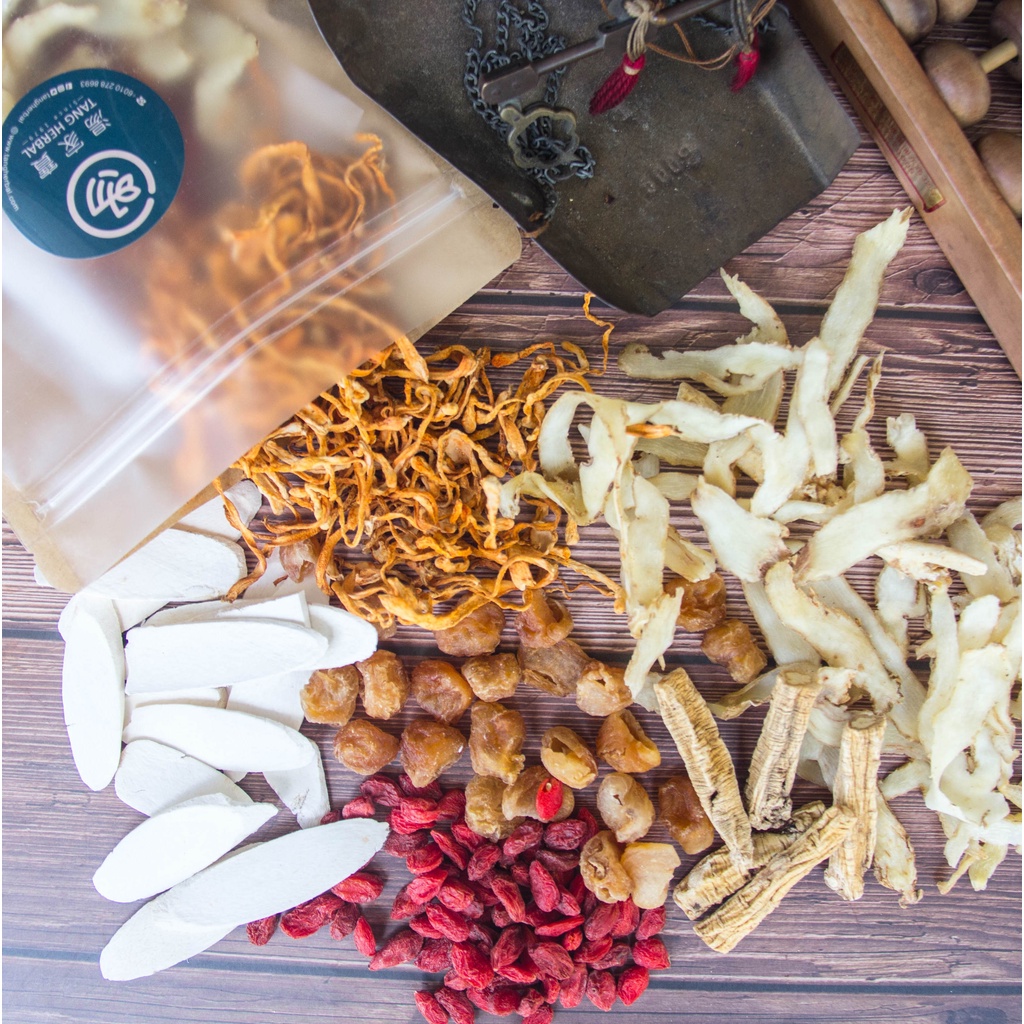 Tang Herbal Cordyceps Flower Huaishan Soup 虫草花滋肺护肝汤包 | Shopee Malaysia