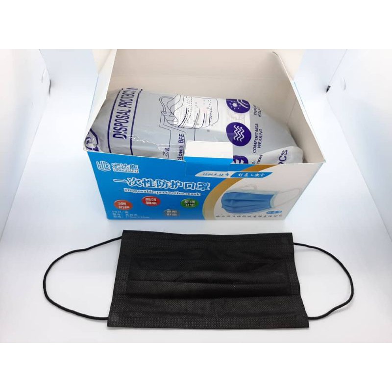 Lelong🔥Ready Stock🔥 Hitam Topeng Muka 🔥 Black Protective Mask (NO BOX ...