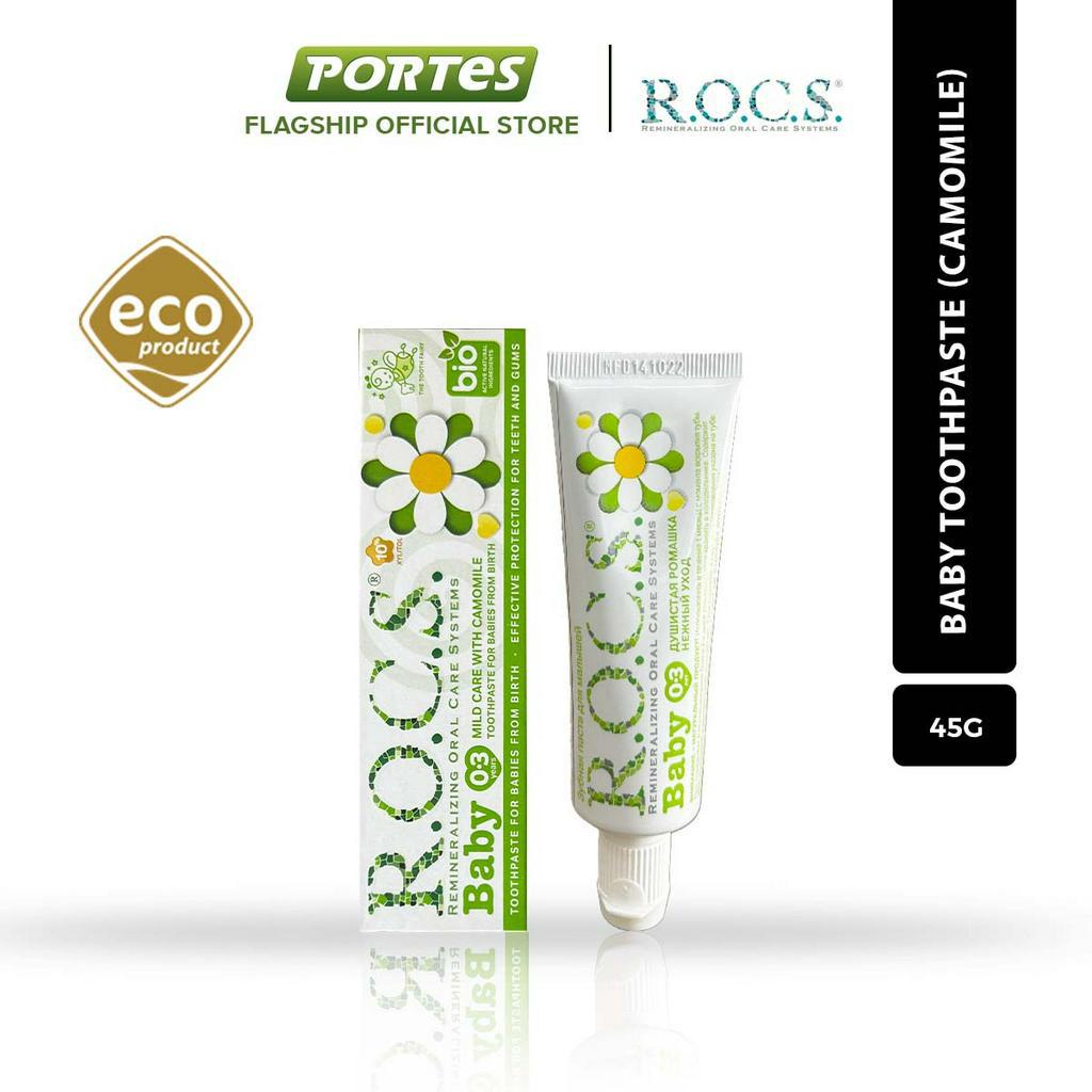 ROCS - Baby Toothpaste (Camomile) (45g) | Shopee Malaysia