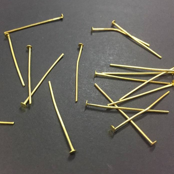 Iron Headpins (T-pins) - Gold | Shopee Malaysia