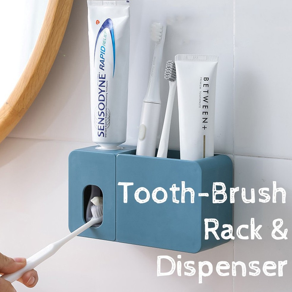[COUPLE👩‍ ️‍💋‍👩]Toothpaste Squeezer / Wall-Mounted Toothpaste Dispenser ...