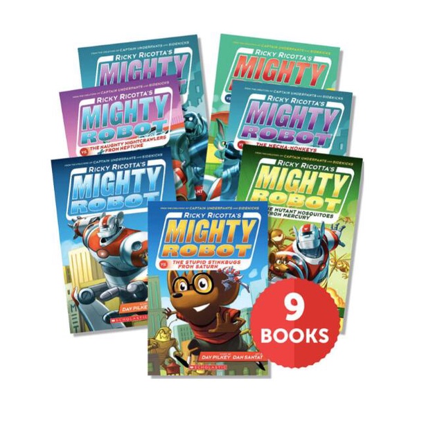 Ricky Ricottas Mighty Robot Series - Dav Pilkey (1-9) | Shopee Malaysia