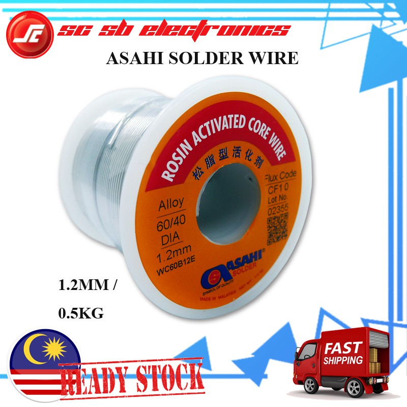 ORIGINAL ASAHI BRAND ROSIN ACTIVATED CORE WIRE / SOLDERING WIRE ...