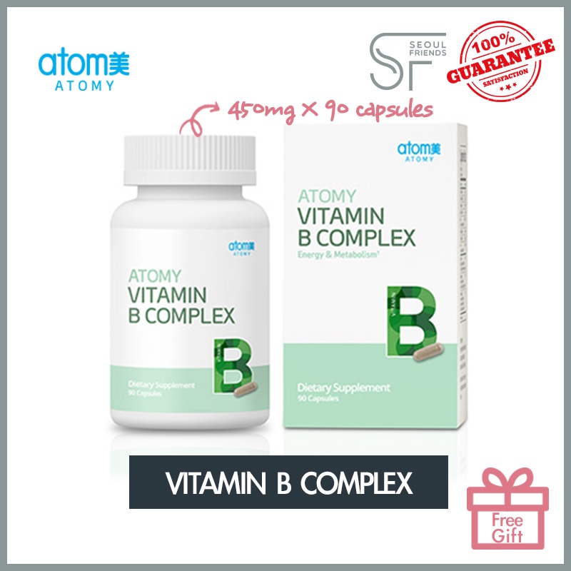 [Atomy] Vitamin B Complex 450mg X 90 capsules + Free Gift | Shopee Malaysia