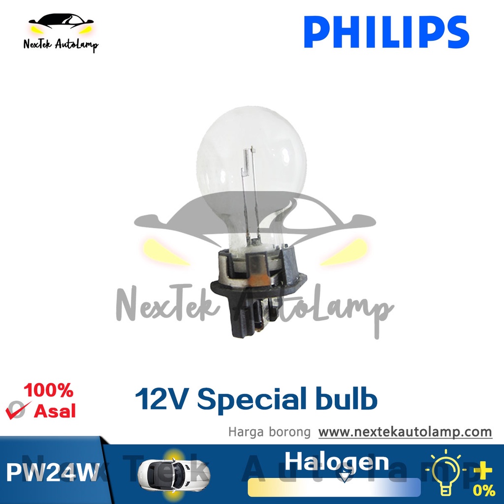 Philips PW24W 12182 12V Special Bulb Interior Light Original Signal ...