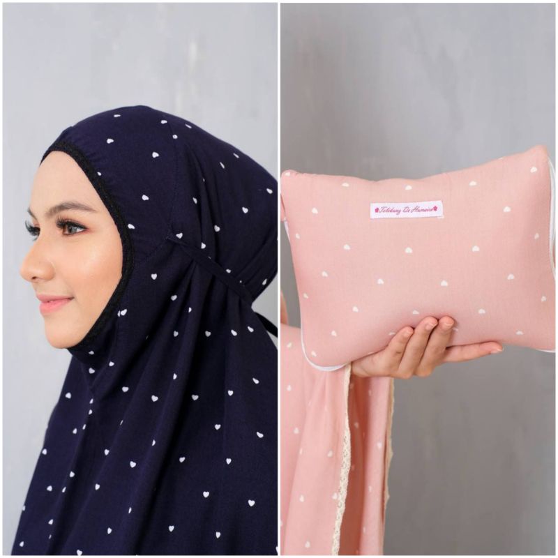 (READY STOCK) Telekung De Humaira Love Dots Series | Shopee Malaysia
