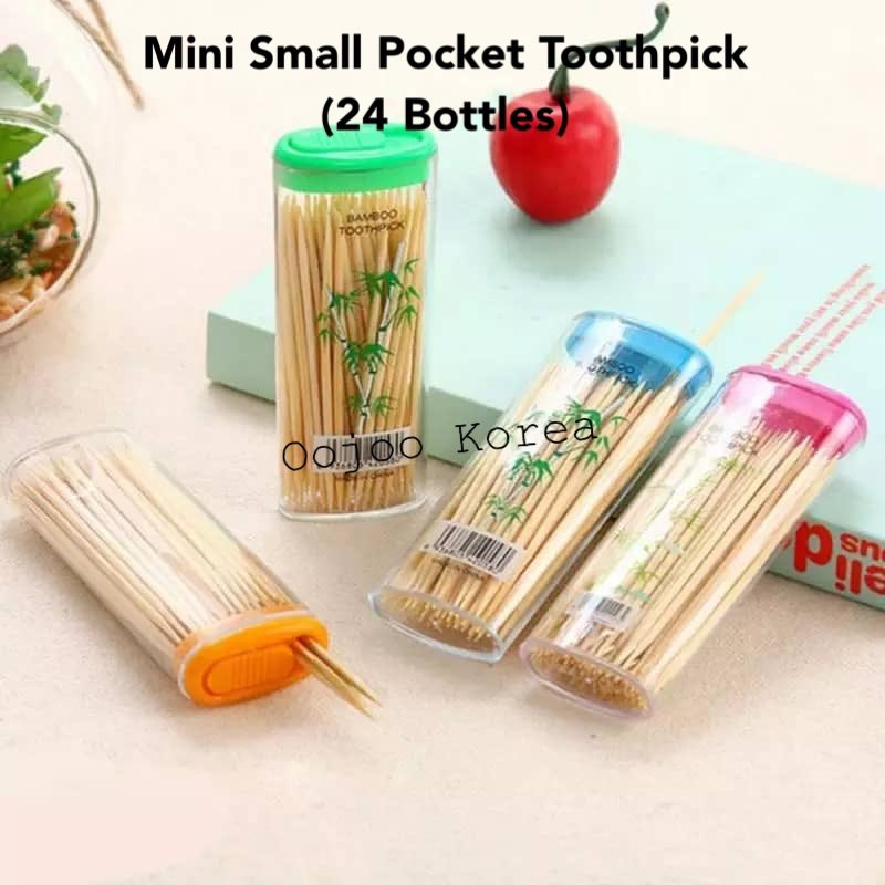 Mini Small Pocket Toothpick (24bottles) | Shopee Malaysia