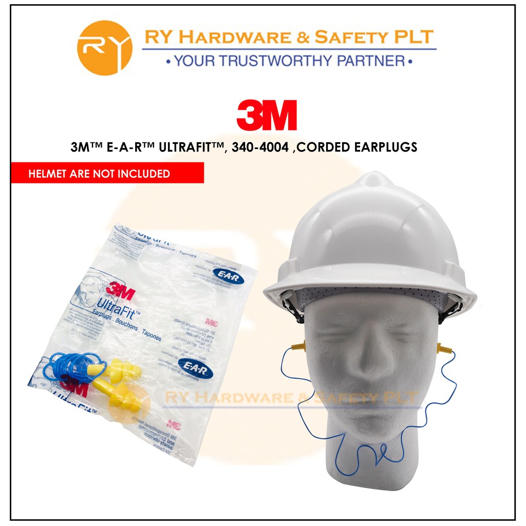 3M™ E-A-R™ ULTRAFIT™, 340-4004 ,CORDED EARPLUGS | REUSABLE | ALAT ...