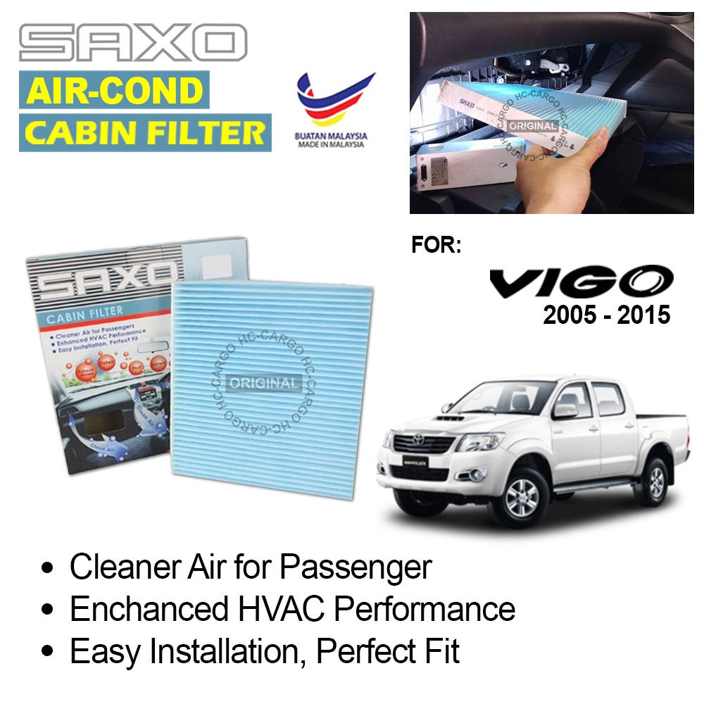 SAXO Toyota Hilux Vigo 2005 - 2015 AIRCOND Cabin Filter / CAR AIR ...