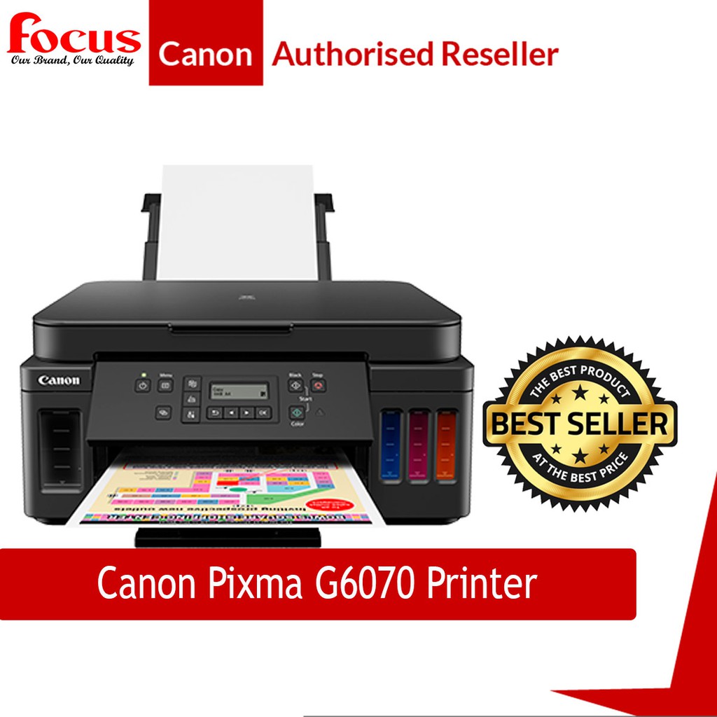 Canon Pixma G6070 Refillable Ink Tank Wireless All-In-One For High ...