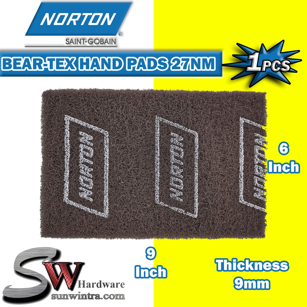 Norton Bear-Tex Hand Pads 27Nm - 1Pcs | Shopee Malaysia