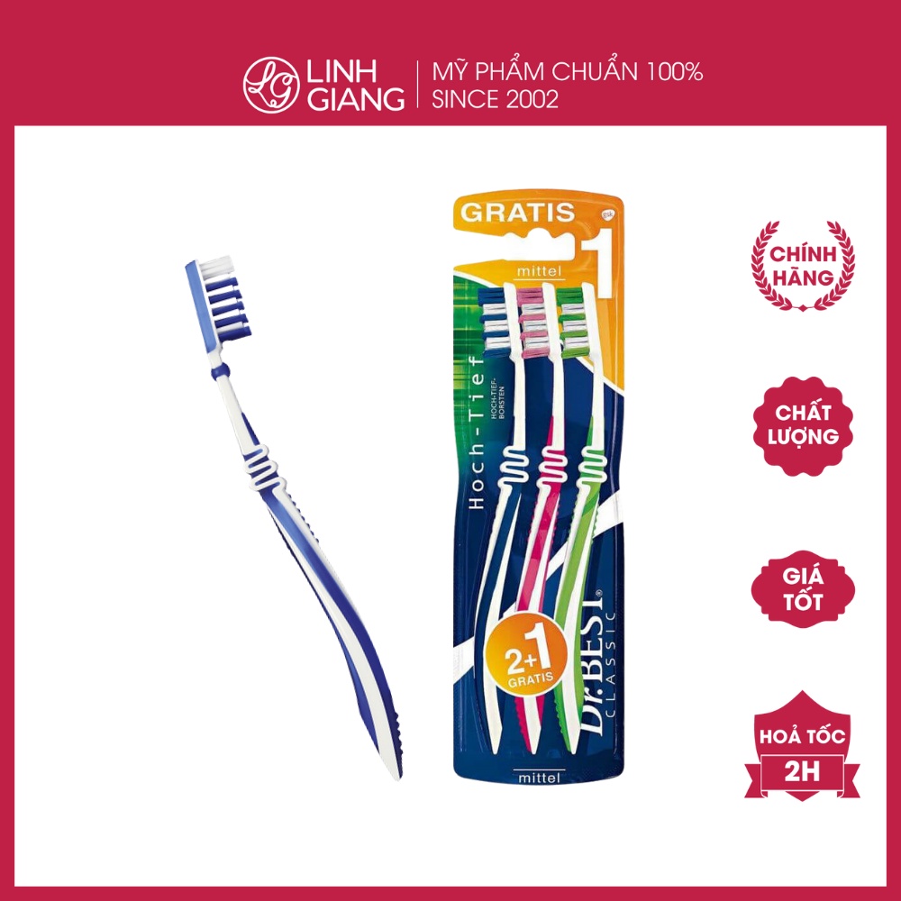 Dr.best domestic German toothbrush protects teeth and gums, cleans oral ...