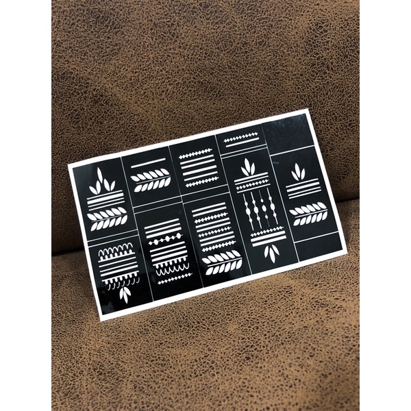 STIKER CORAK INAI RAYA ATAS TANGAN DAN HUJUNG JARI | Shopee Malaysia