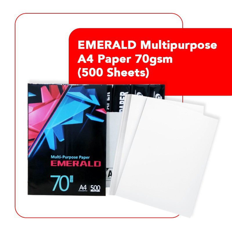 A4 Paper 70gsm EMERALD Multi-Purpose (500 sheets) | Shopee Malaysia