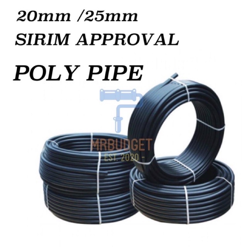 Poly pipe sirim approval 20/25mm/32mm 10meter/20 meter /25 meter ...