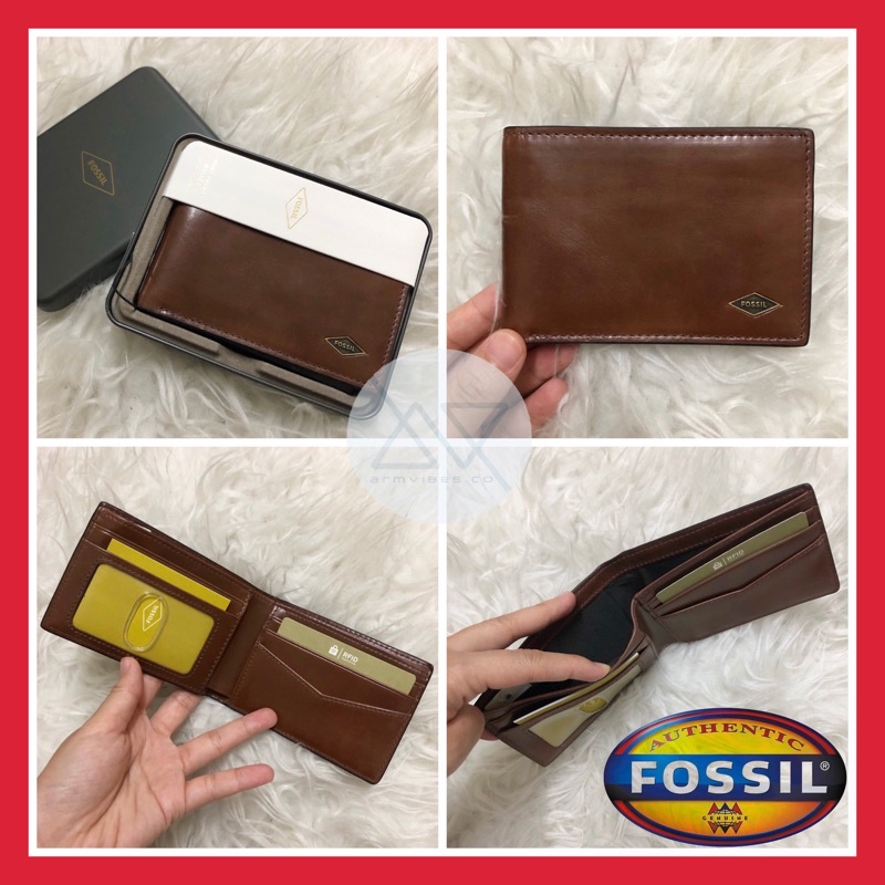(Original) Fossil Ryan RFID /Jared/Andrew Leather Wallet [Free Tin Box ...