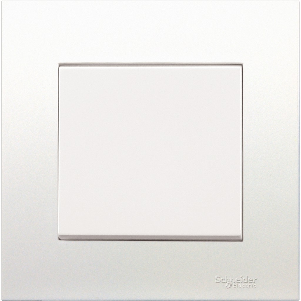 SCHNEIDER KB31_WE_G11 VIVACE SWITCH 1G 2W 16AX 250V WHITE / ALUMINIUM ...