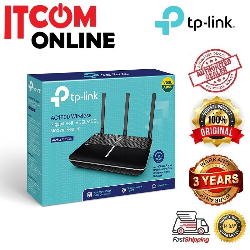 TP-LINK ARCHER VR600V VR400 TD-W9960 TD-W8961N WIFI WIRELESS VDSL ADSL ...