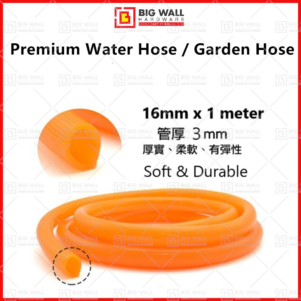 Premium Water Hose Garden Hose Lawn PVC Pipe 16mmx3mm (Thickness) Per ...