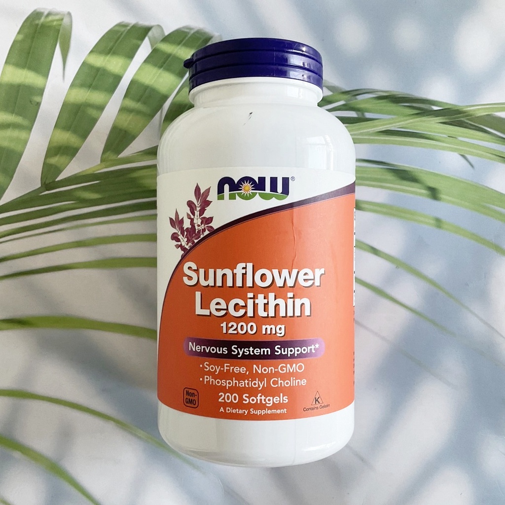 Sunflower Seed Lecithin 1200 mg 200 Softgels (Now Foods) | Shopee Malaysia
