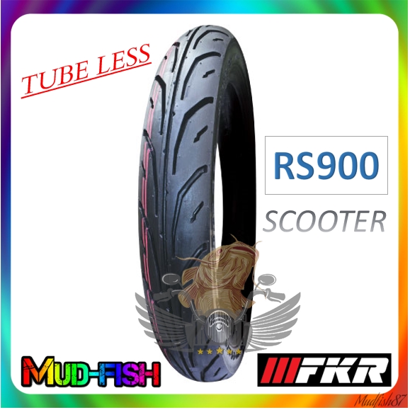 TAYAR FKR RS900 TUBELESS 70/90-14, 80/90-14, 90/90-14 Tyres | Shopee ...