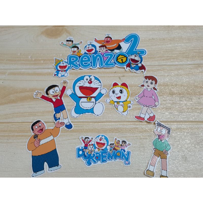 Doraemon themed set cake topper (customized) | Shopee Malaysia