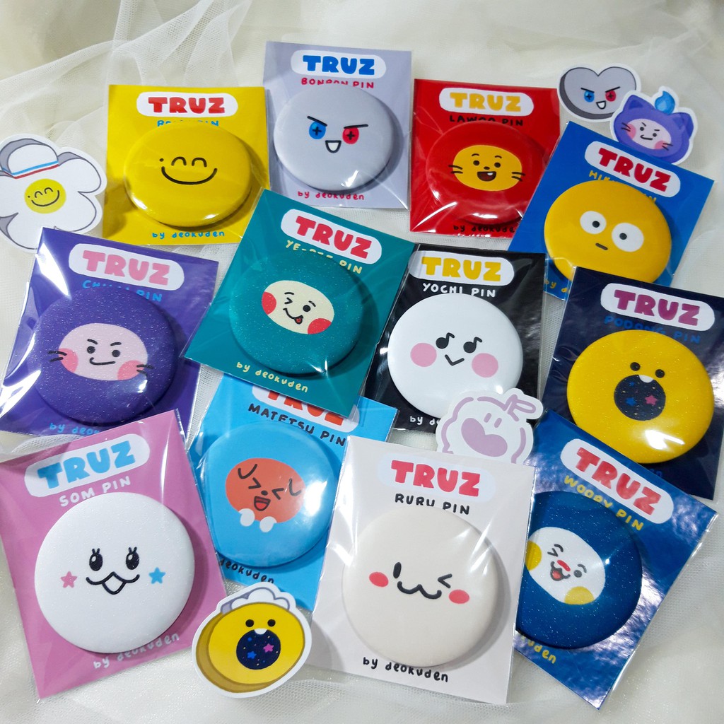 TREASURE TRUZ Button Pins (fanmade) DEOKUDEN | Shopee Malaysia