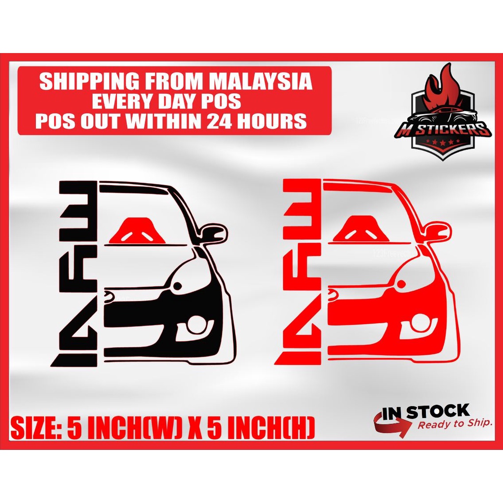 PERODUA MYVI 1ST GENERATION CAR STICKER KERETA STICKERS | Shopee Malaysia
