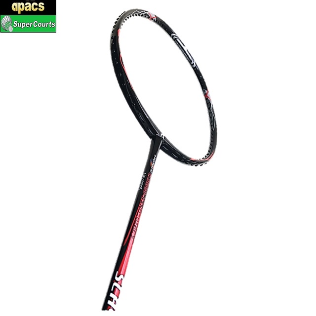 (Original Max-38LBS) Apacs Slayer 80 (3U) Badminton Racket -Black Red ...