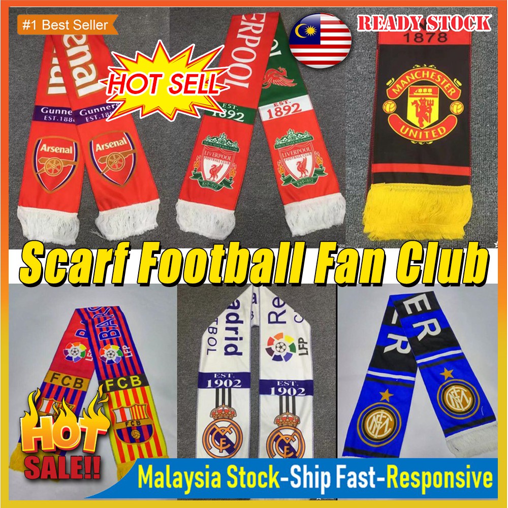 Ready Stock Mafla / Muffler / Scarf Football Fan Club Liverpool ...