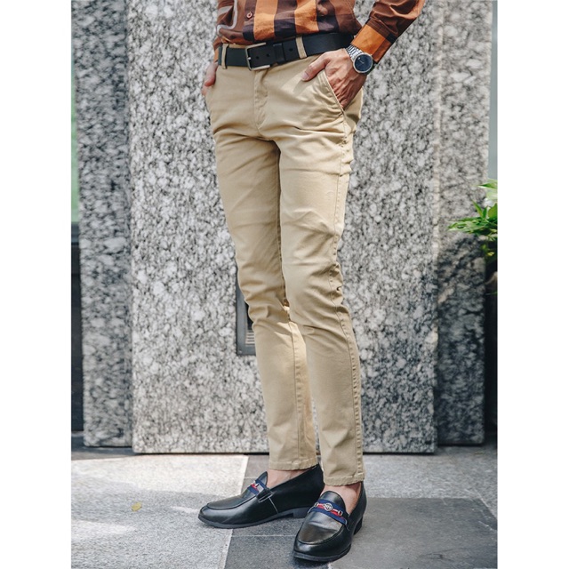 Enter MA11 - Korean men's khaki pants in cream color (100% genuine ...